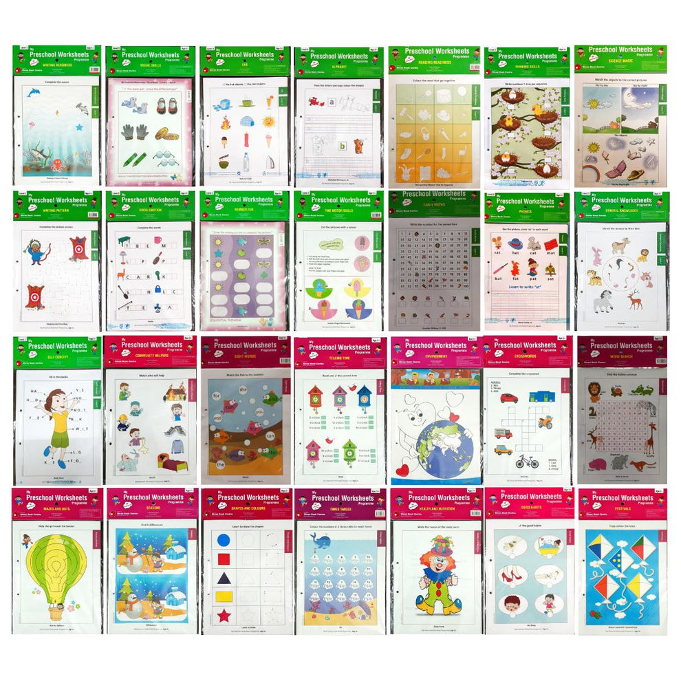 Worksheets Level 3 Bundle Set - Sr KG / PP2 – Books and You