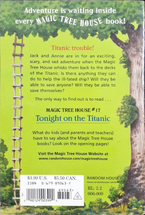 Magic Tree House Tonight on the Titanic – Books and You