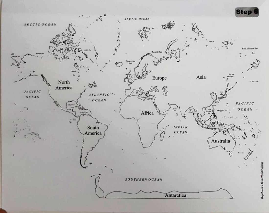 Map Practice Book World Political – Books and You