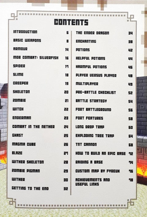 Minecraft Mojang Combat Handbook – Books and You