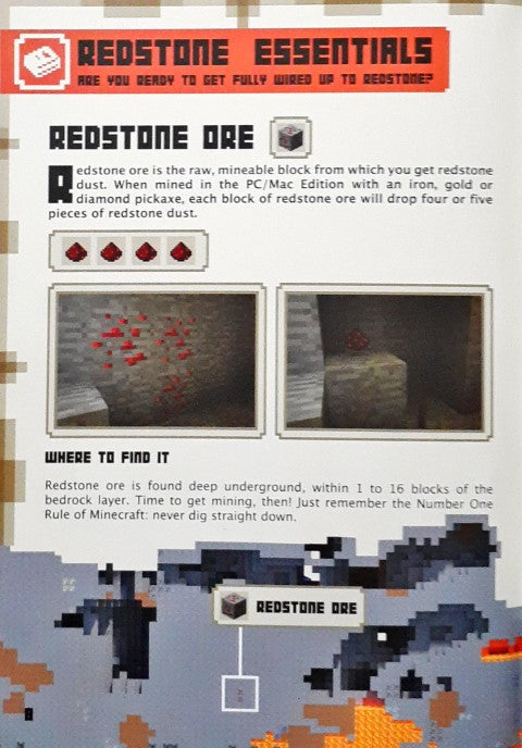 Minecraft Mojang Redstone Handbook – Books and You