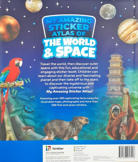 My Amazing Sticker Atlas of The World and Space – Books and You