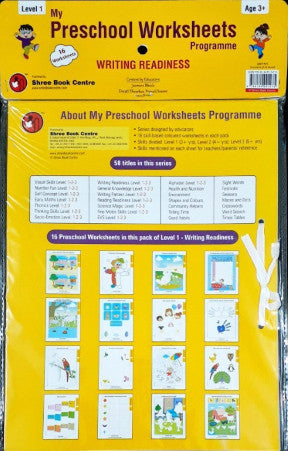 Writing Readiness Worksheets Level 1 – Books and You