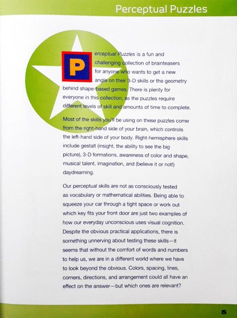 Mindworks Brain Training Perceptual Puzzles – Books and You