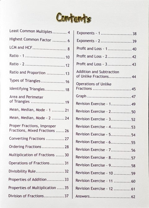 Quantitative Reasoning - Book - 6 – Books and You