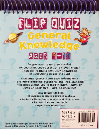 Flip Quiz General Knowledge Ages 9-10 – Books and You