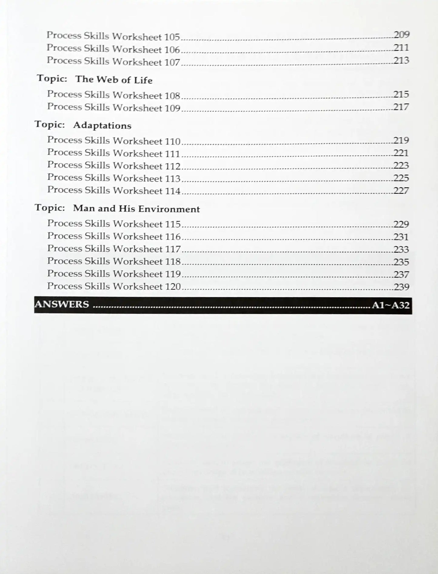 SAP Science Process Skills for PSLE – Books and You