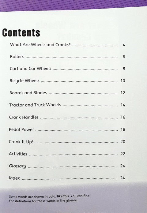 Simple Machines Wheels and Cranks – Books and You