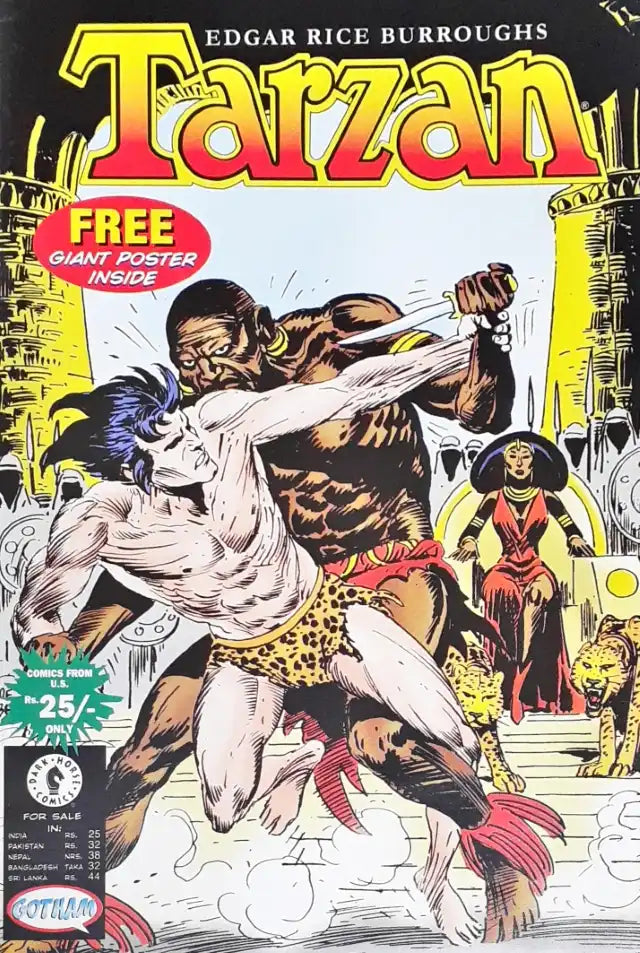 Gotham Comics Tarzan Free Giant Poster Inside (2000 edition) – Books ...