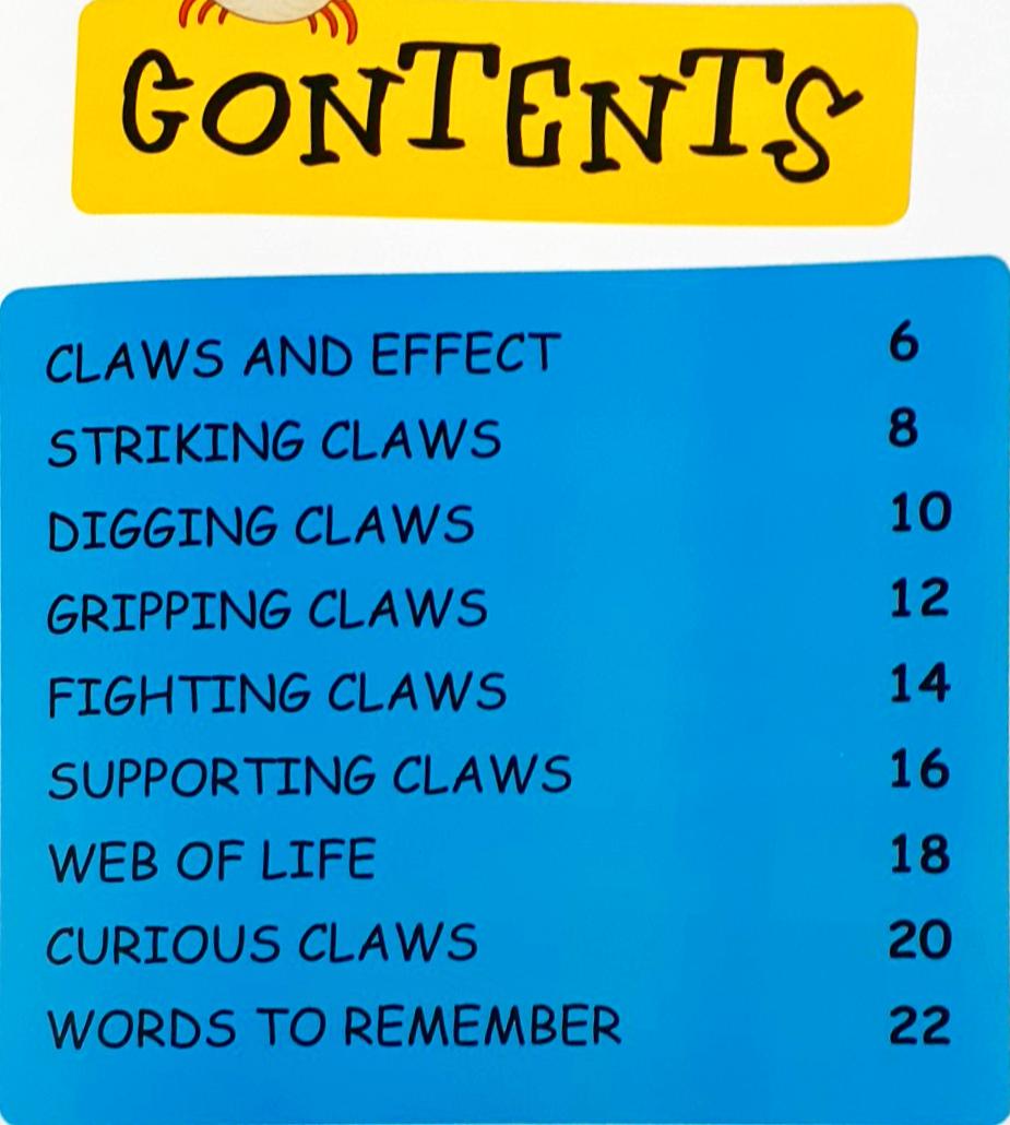 Designed to Survive: All About Claws – Books and You