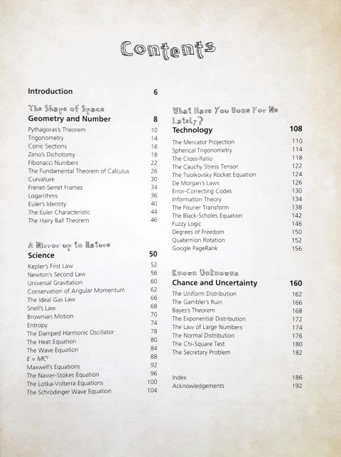 The Secret Life of Equations The 50 Greatest Equations – Books and You