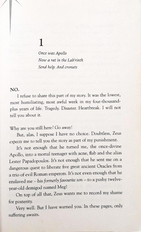 The Trials of Apollo 3 The Burning Maze (P) – Books and You
