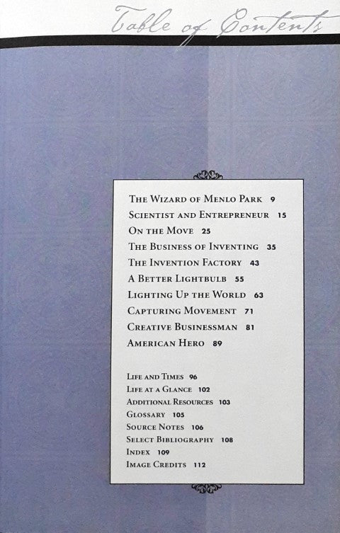 Thomas Alva Edison Great American Inventor Signature Lives – Books and You