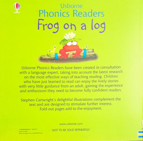 Frog on a Log - Usborne Phonics Readers – Books and You