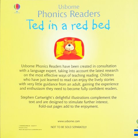 Ted in a Red bed - Usborne Phonics Readers – Books and You