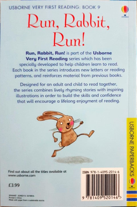 Run Rabbit Run - Usborne Very First Reading – Books and You