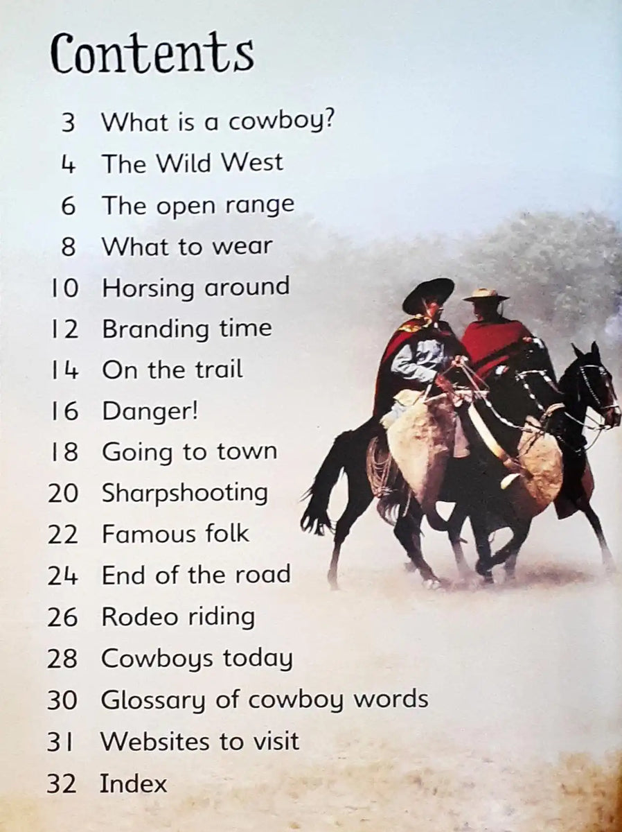Usborne Beginners Cowboys (HC) (P) – Books and You