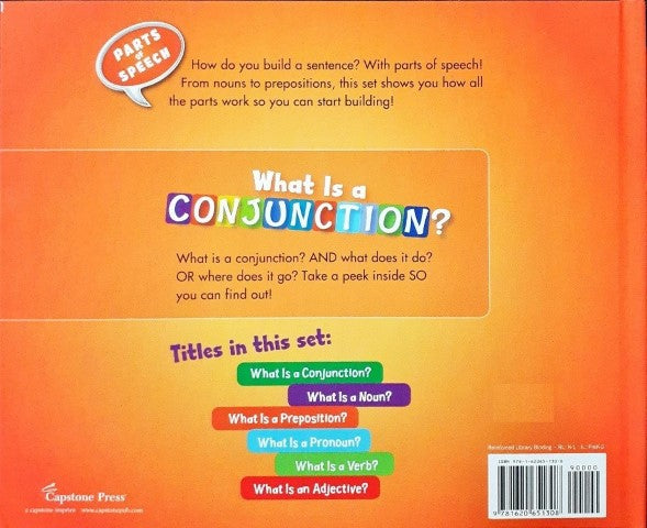 Parts Of Speech What Is A Conjunction – Books and You