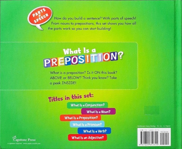 Parts Of Speech What Is A Preposition – Books and You