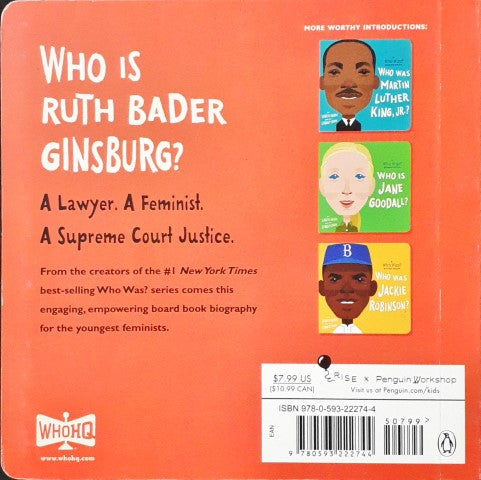 Who Was Board Book Who Is Ruth Bader Ginsburg – Books and You