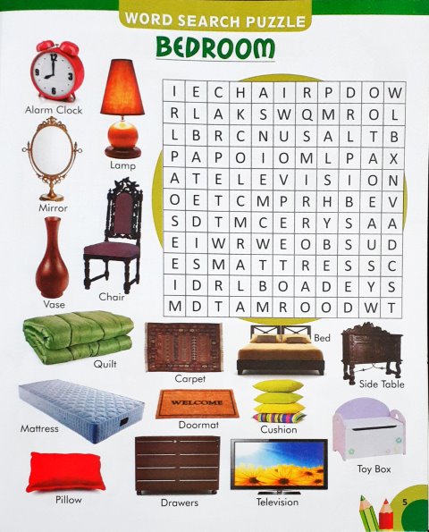 My Green Pictorial Word Search With Coloured Pictures – Books and You